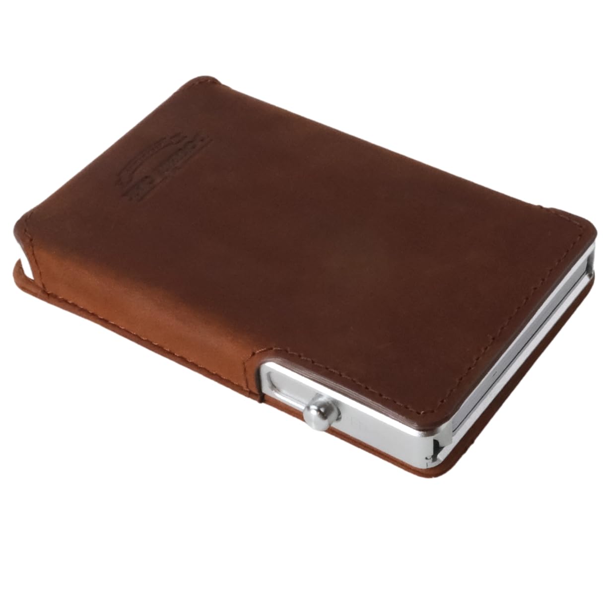 Amazon.com: Double Oak Essentials SLIM Leather Pop-up Wallet ...