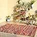 Amazon.com: RAJRANG Multi Color Chindi Rag Rug 4X6 feet Hand Woven Rug ...