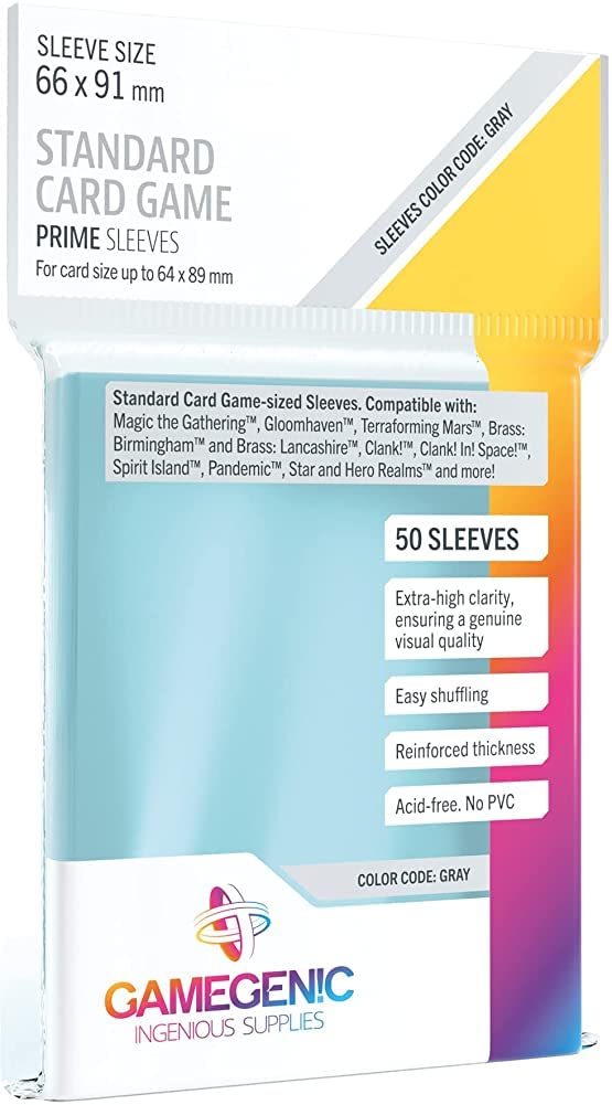 Amazon.com: Prime Board Game Sleeves | Pack of 50 Extra-Clear Sleeves ...