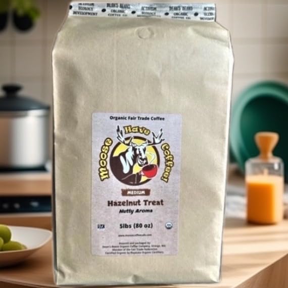 Amazon.com : MOOSE HAVE COFFEE! ORGANIC WHOLE BEAN COFFEE – HAZELNUT ...