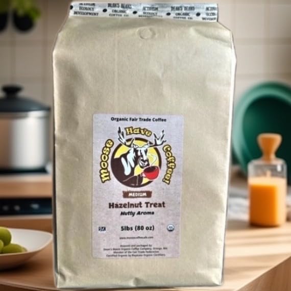 Amazon.com : MOOSE HAVE COFFEE! ORGANIC WHOLE BEAN COFFEE – HAZELNUT ...