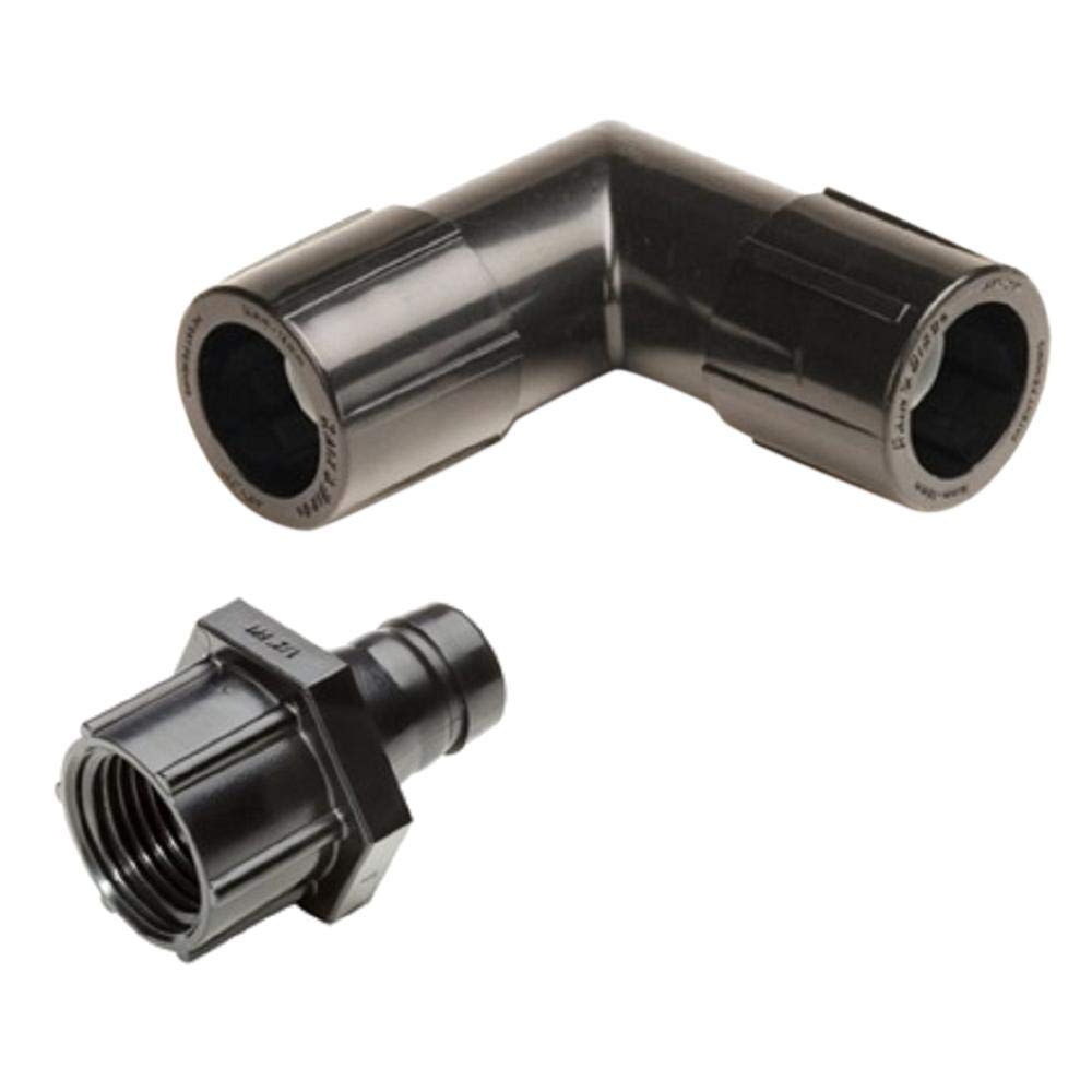 Snapklik.com : Rain Bird EAFPT-1S Drip Irrigation Elbow Adapter, 1/2 ...