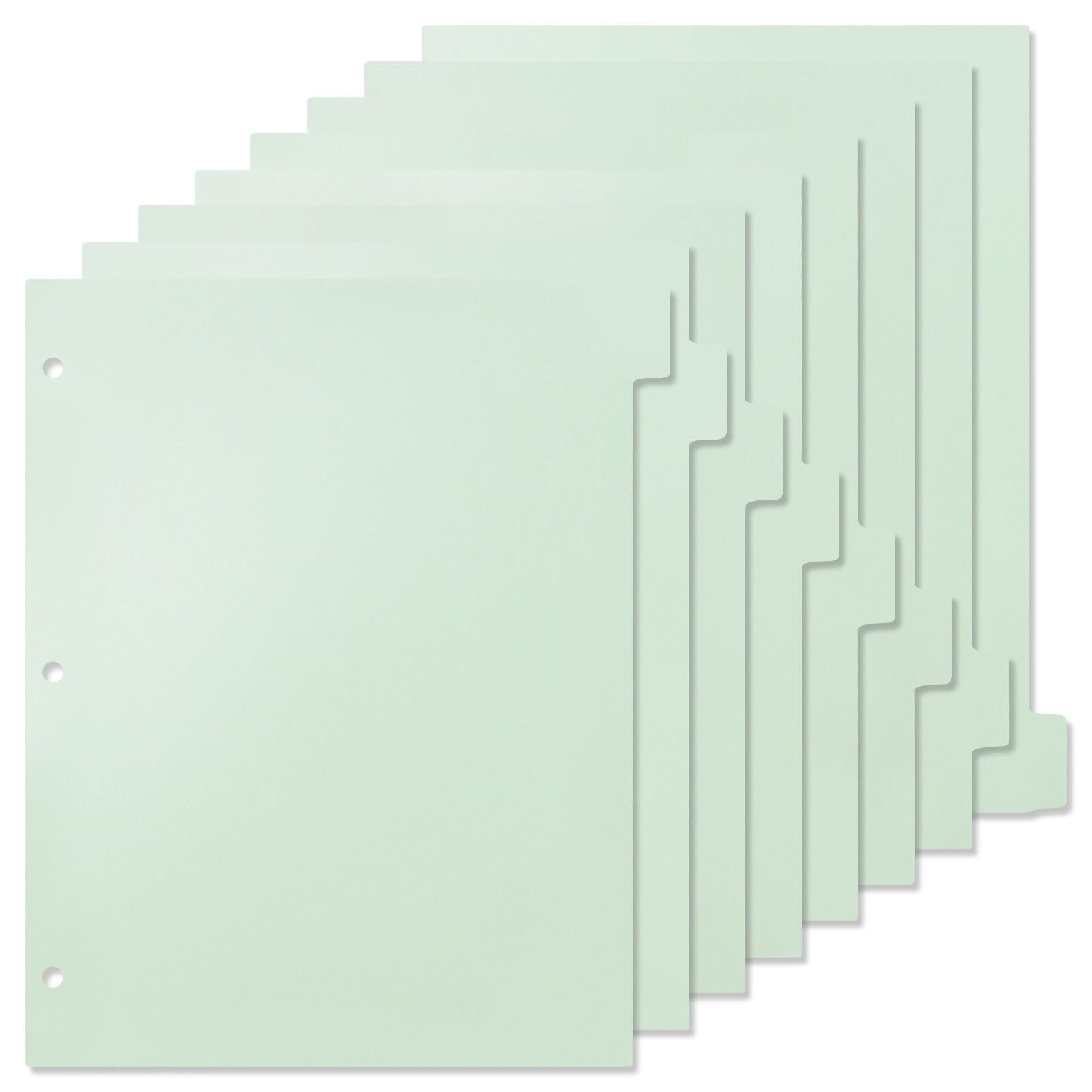Amazon.com : Koqye 8-Tab Binder Index Dividers for 3 Ring Binders ...