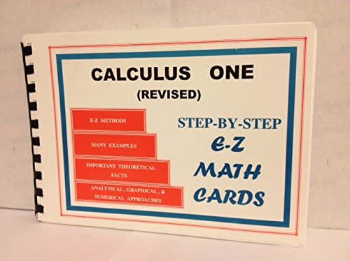 Calculus One, Step-By-Step Ez Math Cards | Amazon.com.br