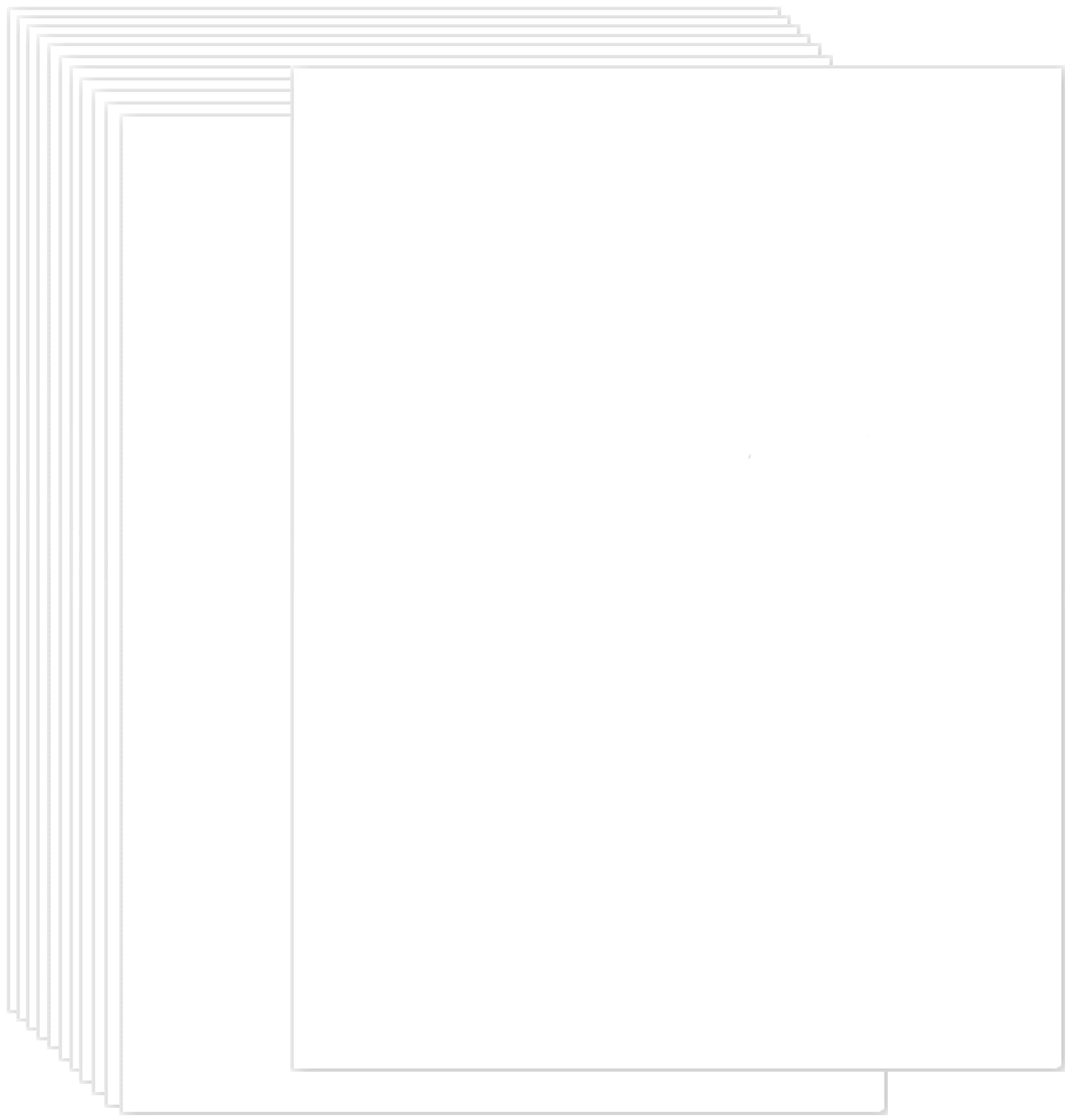 Buy 30 Sheets White Cardstock 8.5 x 11 Thick Paper, Thick Card Stock ...