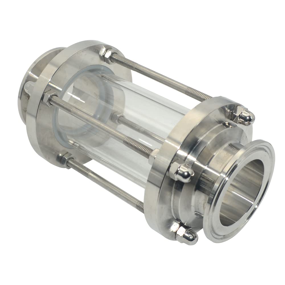 Snapklik.com : 2" 51MM Flow Sanitary Straight Sight Glass Tri Clamp ...