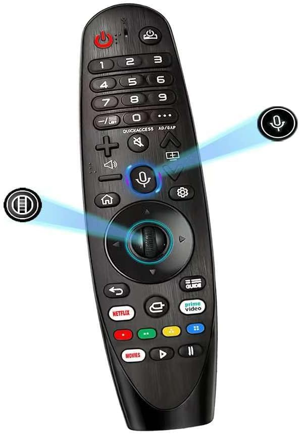 Newest LG Magic Remote Replacement: Universal Remote AKB75855501 MR20GA with Alexa/Google Voice ...
