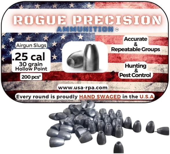 Amazon.com : .25 Caliber 30 Grain Pellets (Slugs) 200 pcs : Sports ...