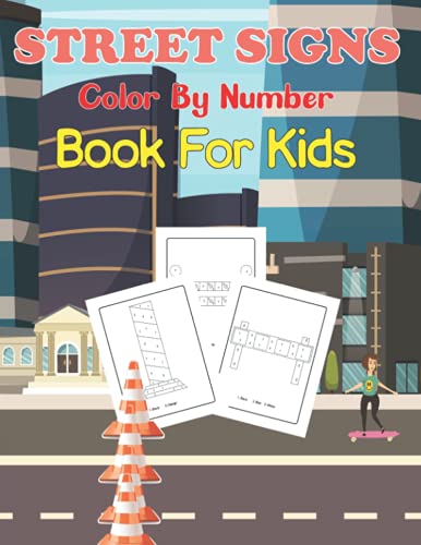 Street Signs Color By Number Book For Kids A Traffic | Desertcart UAE