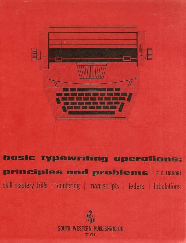 Basic Typewriting Operations: Principles and Problems | Amazon.com.br