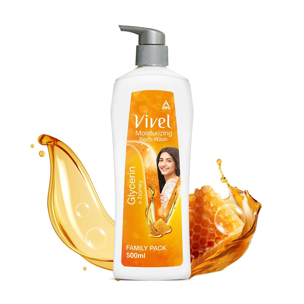 Buy Vivel Moisturizing Body Wash, Glycerin & Honey Shower Gel, 500 ml ...