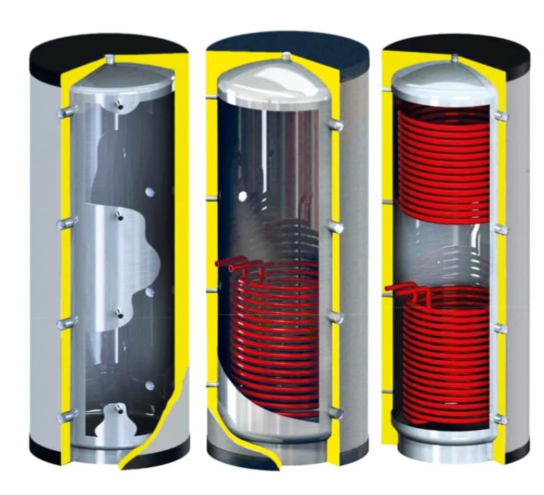 Buy Robin Wood Buffer Cylinder Heater [600, 800, 1000 Litres] [With One, Two or Without Heat ...