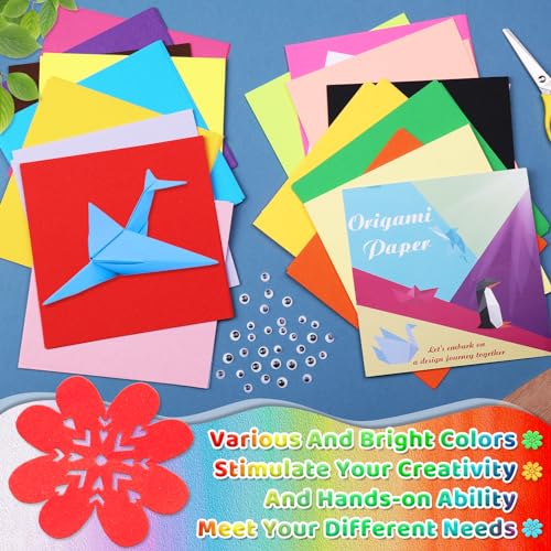 Snapklik.com : Origami Paper, Dark Green Solid Color Origami Paper Kit ...