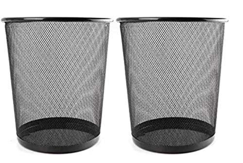 E Shopping® Black Metal Mesh Dust Bin for Home, Office and All Types of ...