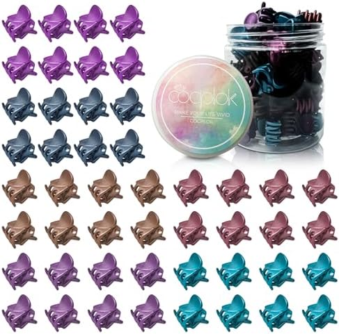 Amazon.com : Multi-Color Small Hair Clips Pins Clamps Non Slip Hair ...