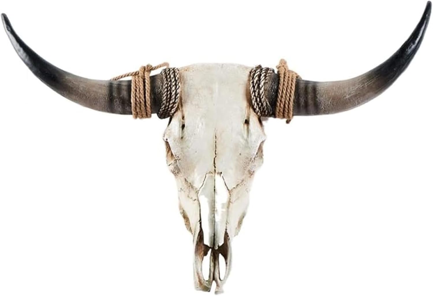 Amazon.com: Ysjndasm Cow Skull Wall Decor, Longhorn Skull Bull Head ...