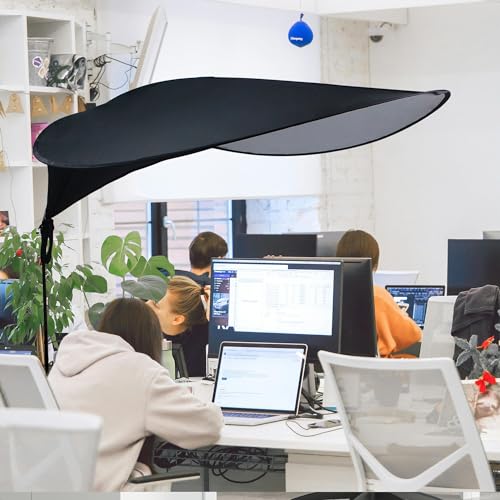 Refined Round Office Light Cover and Desk Shade for Light-Sensitive Workers