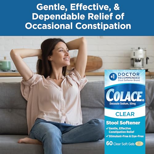 Snapklik.com : Clear Stool Softener Soft Gel Capsules Constipation ...