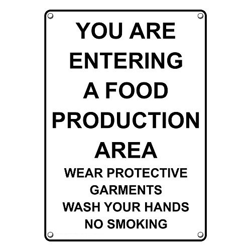 Amazon.com: Weatherproof Plastic Vertical You are Entering A Food ...