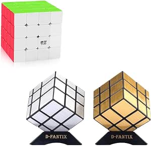Amazon.com: D-FantiX QYTOYS Qiyuan S 4x4 Speed Cube & Shengshou Mirror ...