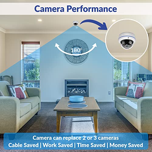 2.0MP 1080P 180 degree wide angle panoramic IP fisheye lens cctv dome ...