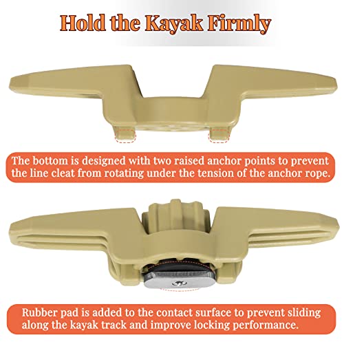 Snapklik.com : Line Cleat For Kayak Track Mount, XL Extended Kayak ...