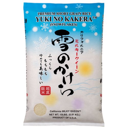 Amazon.com : Shirakiku Snowflakes Premium Short Grain Rice, Soft ...