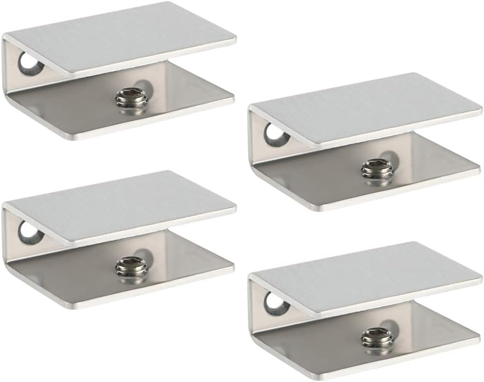 Amazon.com: SAYAYO Adjustable Glass Shelf Bracket, Rectangular Glass ...