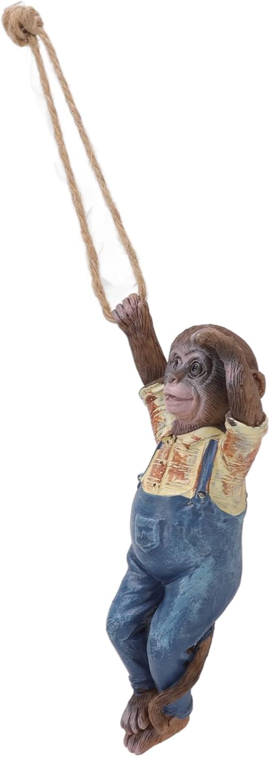 Amazon.com: Deosdum Hanging Garden Monkey Statues Cute Simulation ...