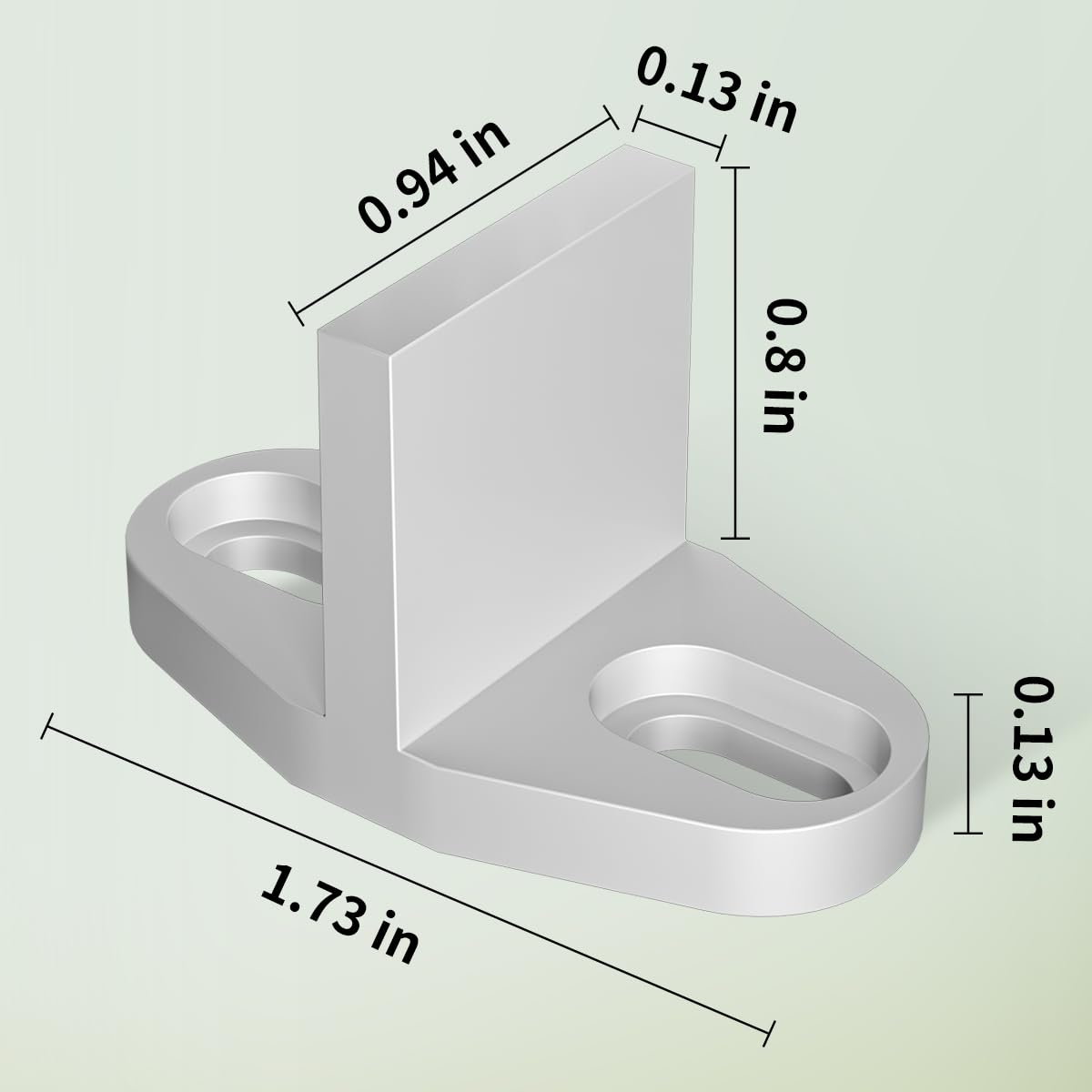 Snapklik.com : JUGREAT Silver Aluminum T-Guide For Sliding Barn Door ...