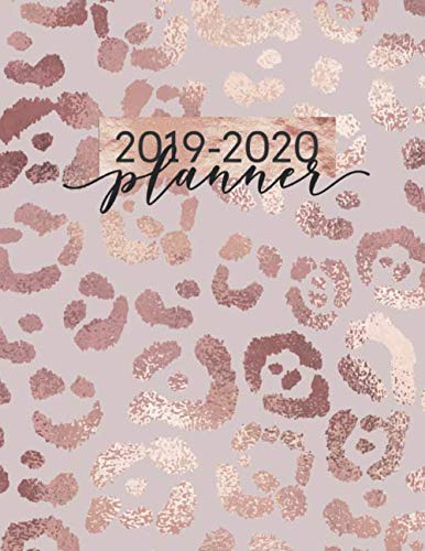 2019-2020 Planner: Rose Gold Weekly & Monthly Schedule Diary August ...