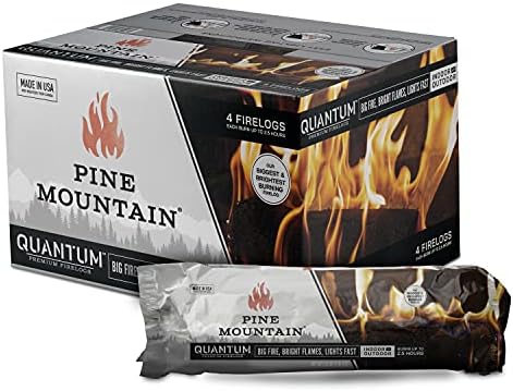 Amazon.com : Pine Mountain Traditional 4-Hour Firelogs, Easy Starter Logs, Long Burning Firelog ...