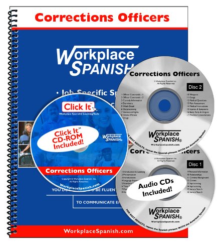 Spanish for Corrections Officers - Learning Kit w/audio CD & Click It ...