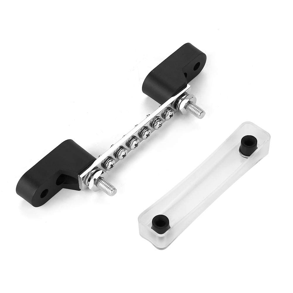 6 Terminal Bus Bar Electric Distribution Block Power Ground Junction ...