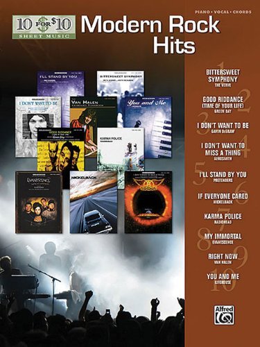 10 for 10 Sheet Music - Modern Rock Hits: For Piano/Vocal/Chords ...