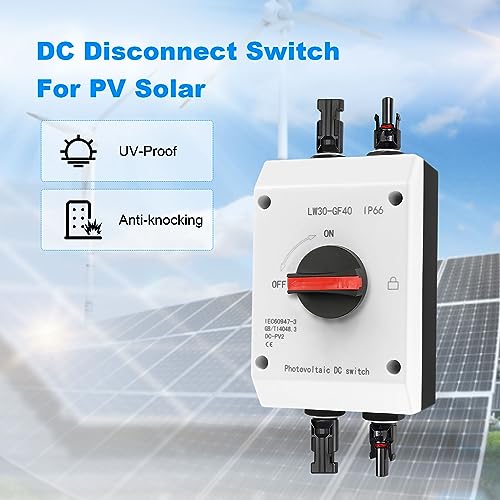 DC Isolator, DC Circuit Breaker,32 A 1000 V,IP66 Waterproof,M-C-4 PV ...