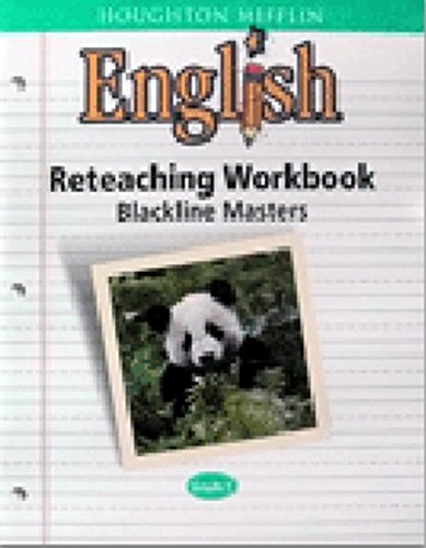Amazon.com: Houghton Mifflin English, Grade 1: Reteaching Workbook Blackline Masters Grade 1: ...