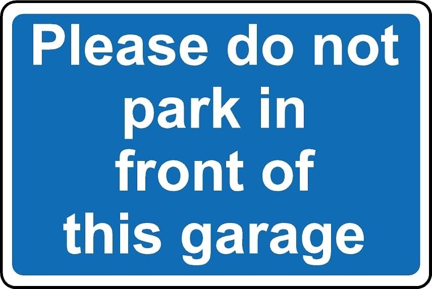 WADORN 10Pcs PVC Do Not Block Garage Door Sticker, Legend "PLEASE DO ...