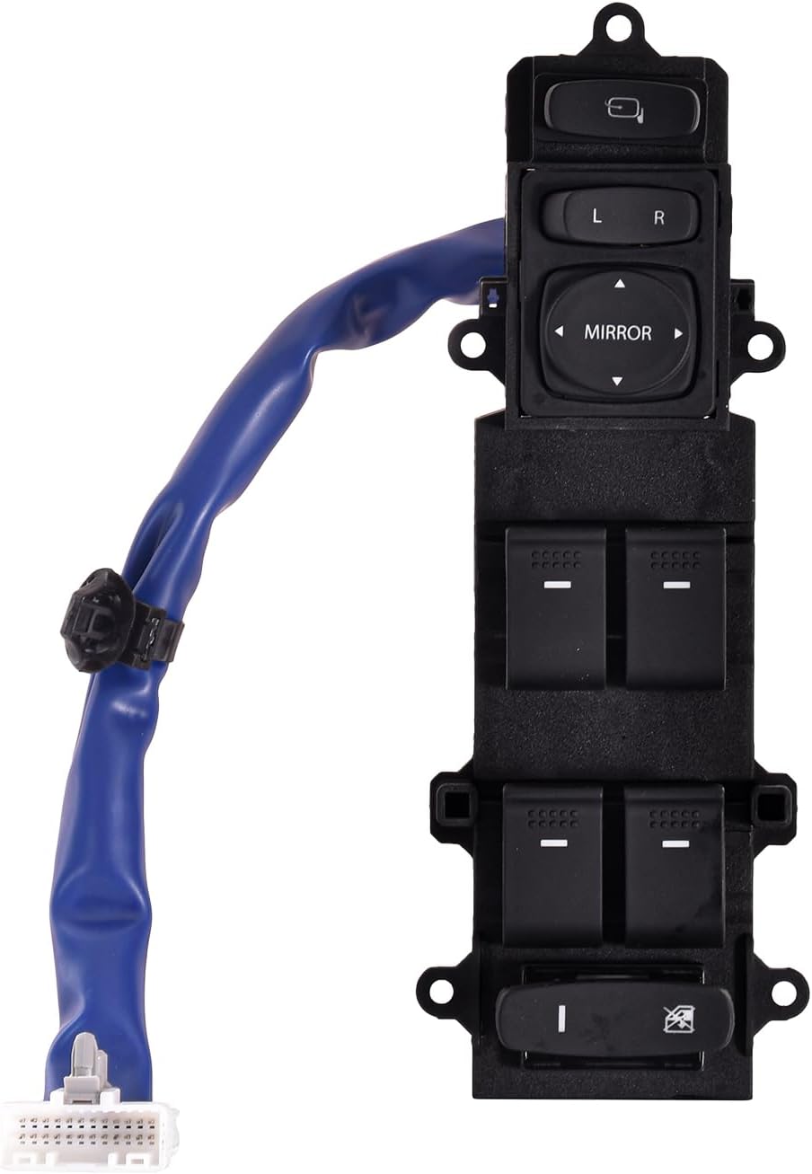 UNO MINDA S21166-000M00 POWER WINDOW SWITCH MAIN (2) - LOW END WITH ...