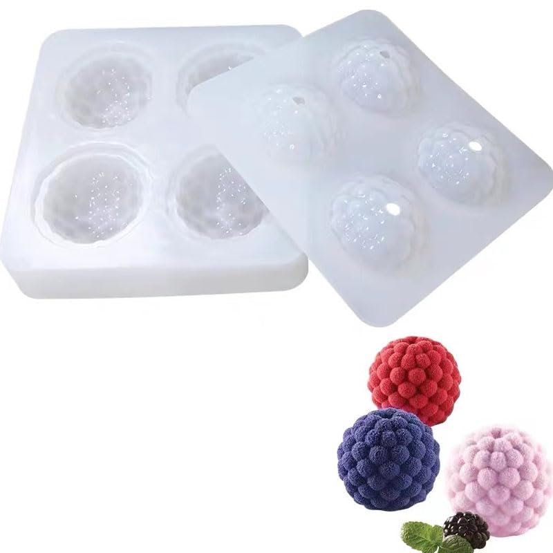 Amazon.com: AFINSEA Raspberry Silicone Molds for Baking Mousse Cake, 3D ...
