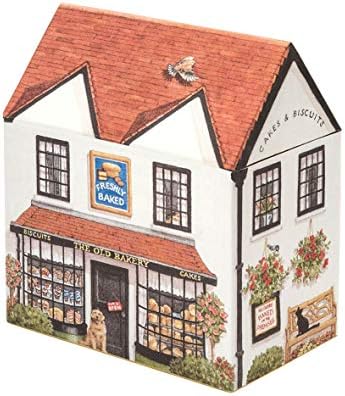 Novelty Tea Caddy/Sweets Storage Tin/Container - HOUSE SHAPED with ROOF ...