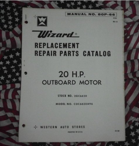 1968 Wizard Outboard 20 HP Part Catalog COC6620A96: wizard: Amazon.com ...