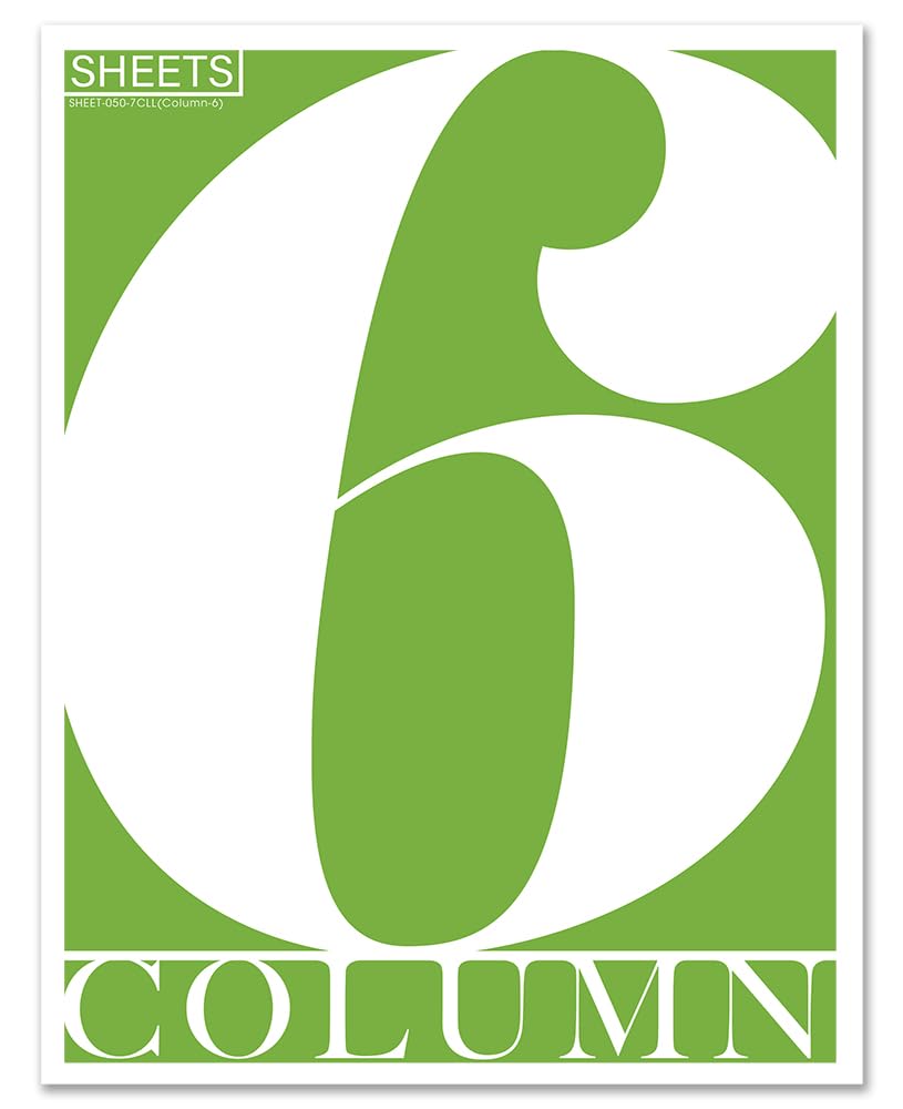 Amazon.com : BookFactory 6 Columns Columnar Sheets/Six Column Loose ...