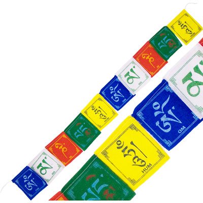 Temple Slug Tibetan Prayer Flag 10 Flaps Om Mani Padme Hum : Amazon.in ...