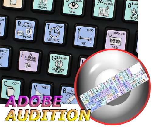 ADOBE AUDITION GALAXY SERIES KEYBOARD STICKERS 12x12 SIZE: 4Keyboard ...