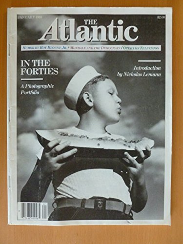 The Atlantic. January, 1983. 1982. Paper. Includes F.S.A. Portfolio ...