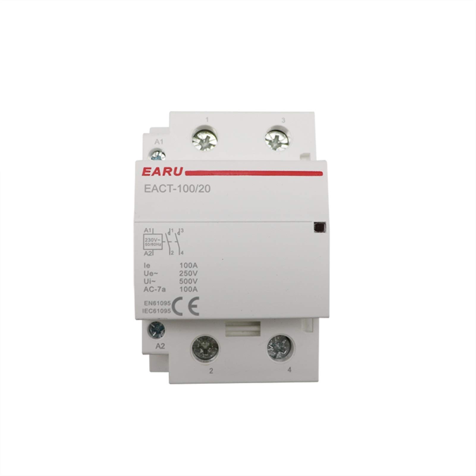 Buy Contactor,Rail Ac Contactor 2P 100A 220V 230V 50 / 60Hz DIN Rail ...
