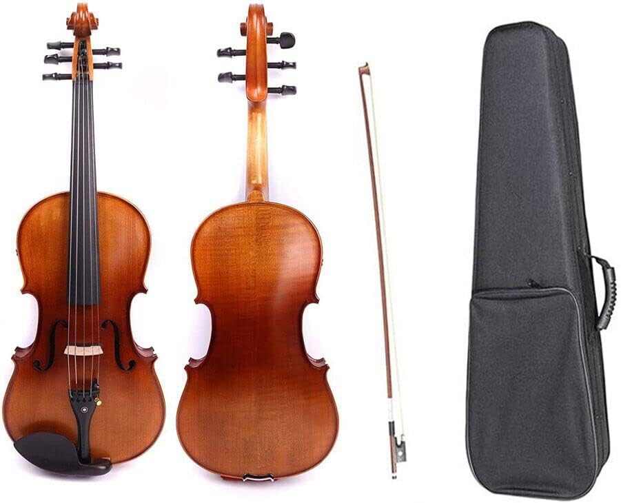 Amazon.com: 15.5 inch 5 String Viola Maple Wood Back with Spruce Wood ...