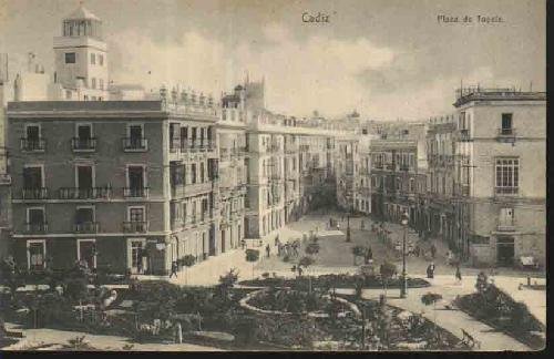 Postal Antigua - Old Postcard : CADIZ - Plaza de Topete : Sin autor ...