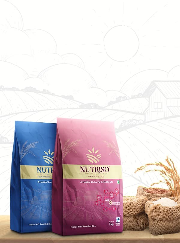 Pack of 2: HMT Fortified rice & Sona Masoori/BPT Fortified rice ...